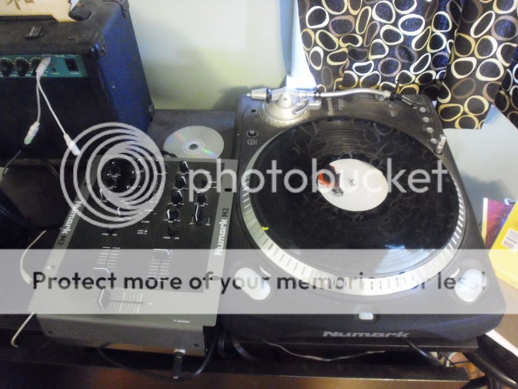 Numark turntable & numark Mixer & guitar amp | 6th Gen Accord DIY and ...